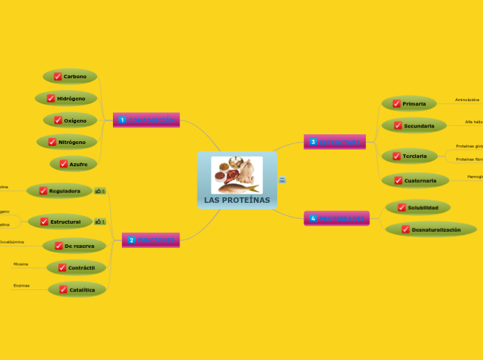 LAS PROTEÍNAS - Mind Map